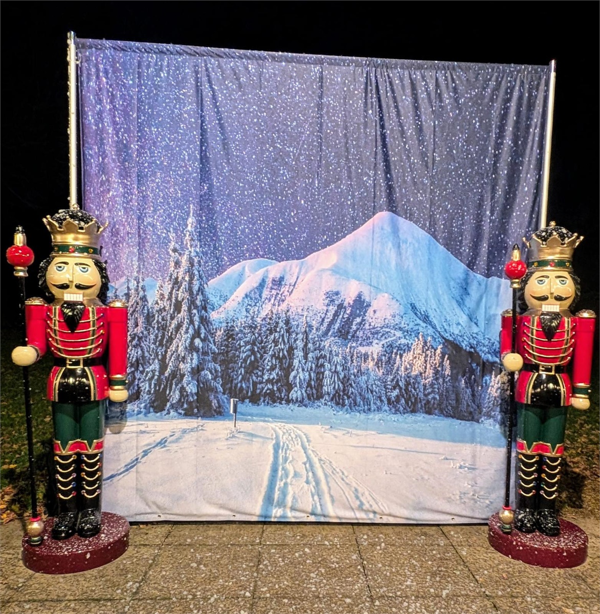 Backdrop & Nutcrackers Package - Inflatable, Bouncy Castle ...