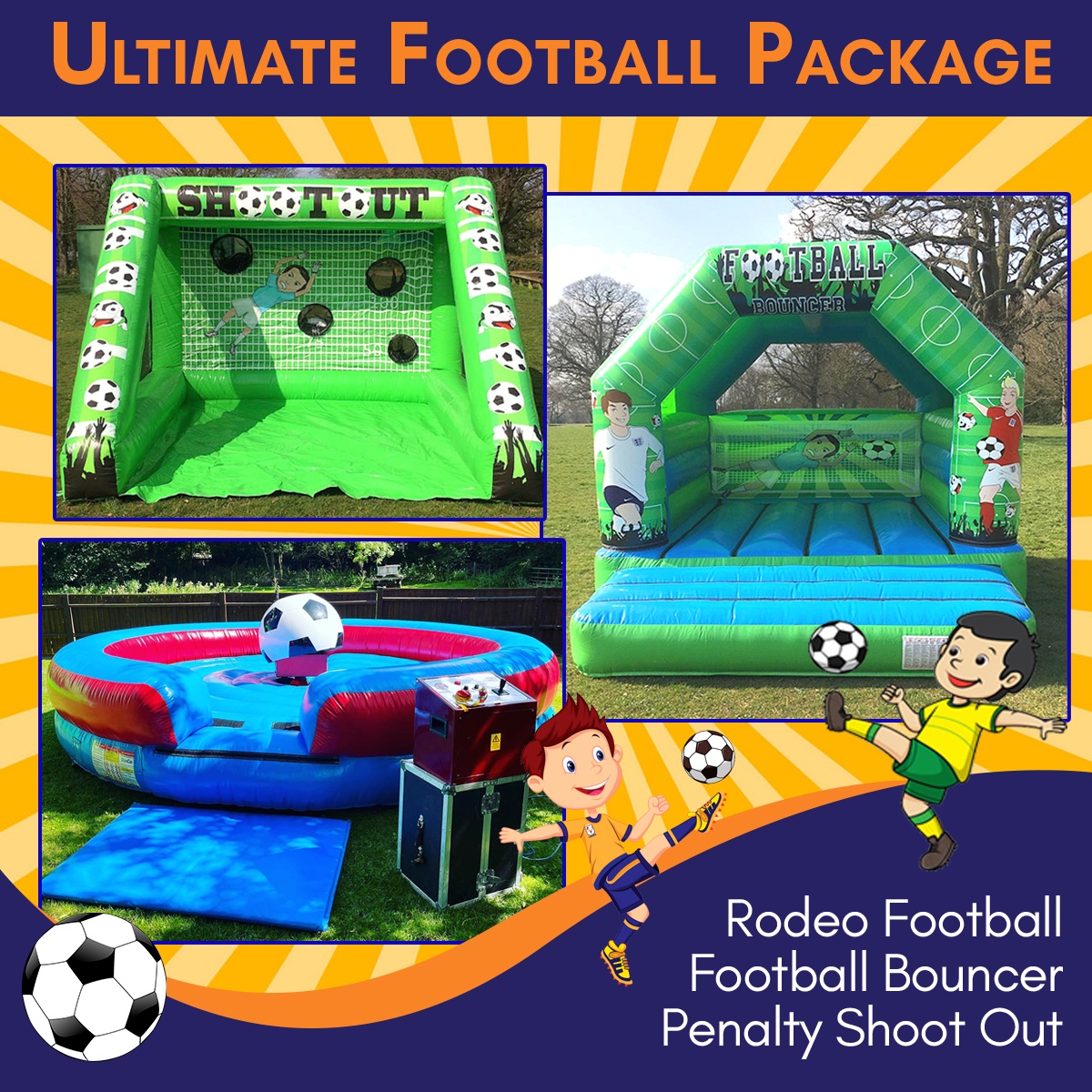 Ultimate Football Package - Inflatable, Bouncy Castle, Entertainment ...